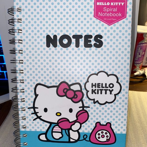 Office | Hello Kitty Hardback Journal Notebook 16 Lined Pages Nwt Pink Or Blue | Poshmark